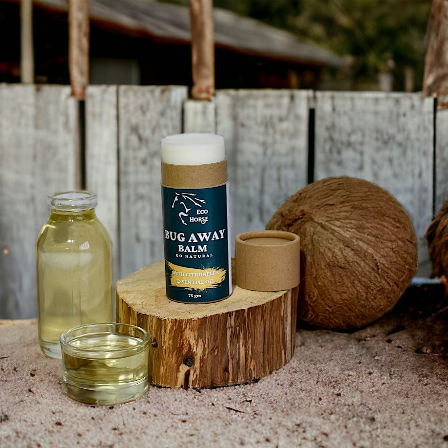 Bug Away Balm for Horses. Gentle Bug Deterrent Balm by Eco Horse.