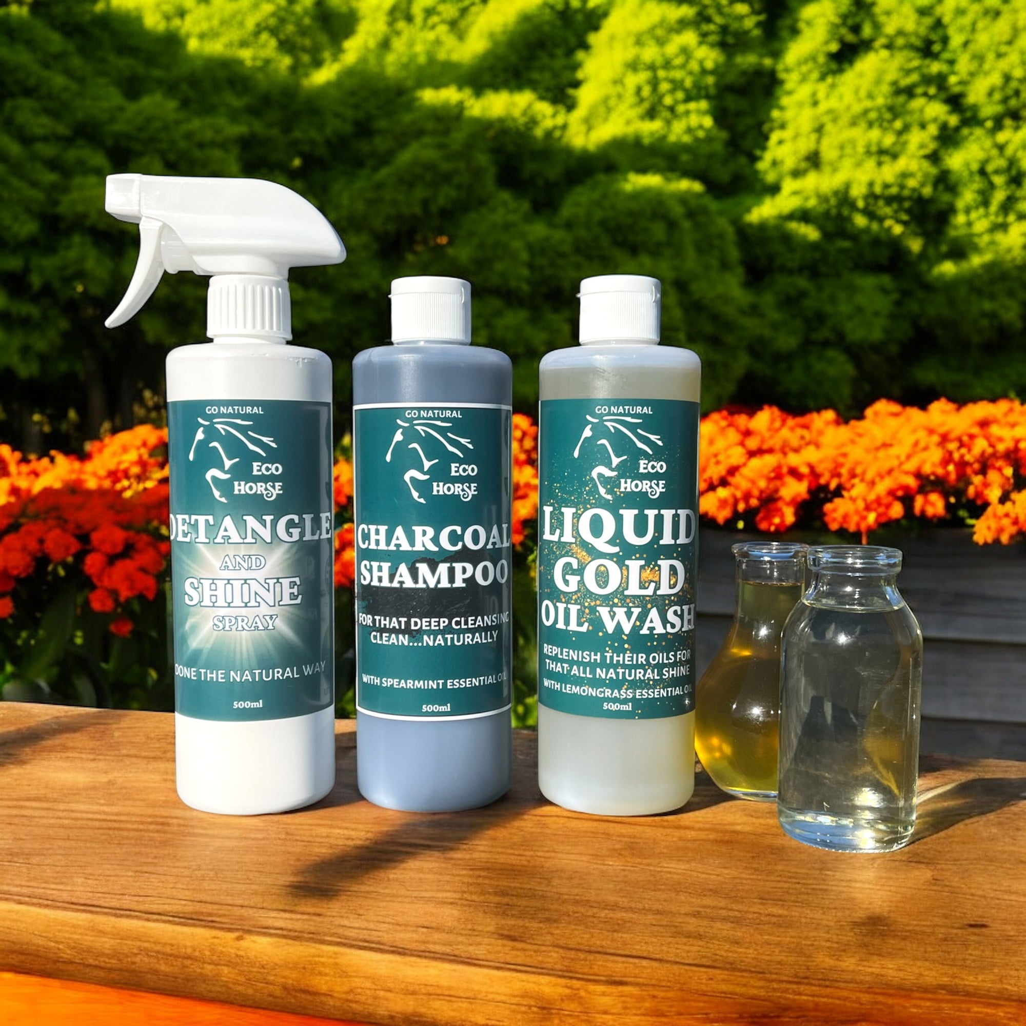 Clean & Shine Horse Grooming Bundle. Horse Shampoo, Oil & Detangler ...